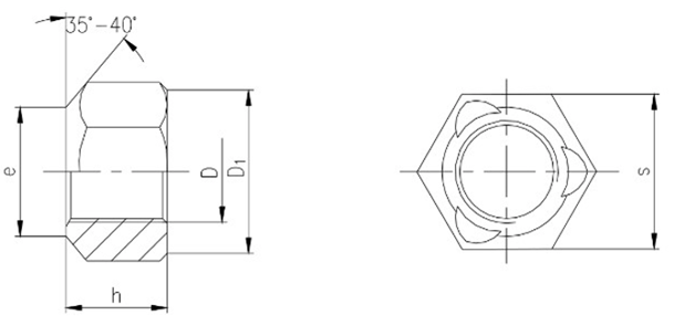 Railroad Truck SFT Steel Lock Nut Anti Vibration High Abrasion Shear ...