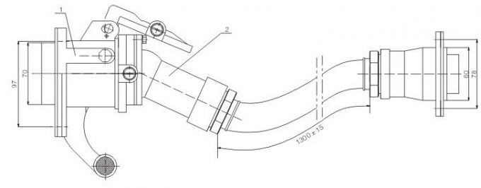 Rolling Stock Train Coupler 400A IP55 Inter Car Power Connector For Railway