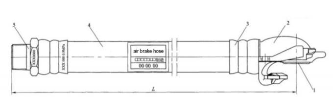 Train AAR FP5 Hose Coupler Head 7Mpa Ductile Iron Electrophoretic Coated