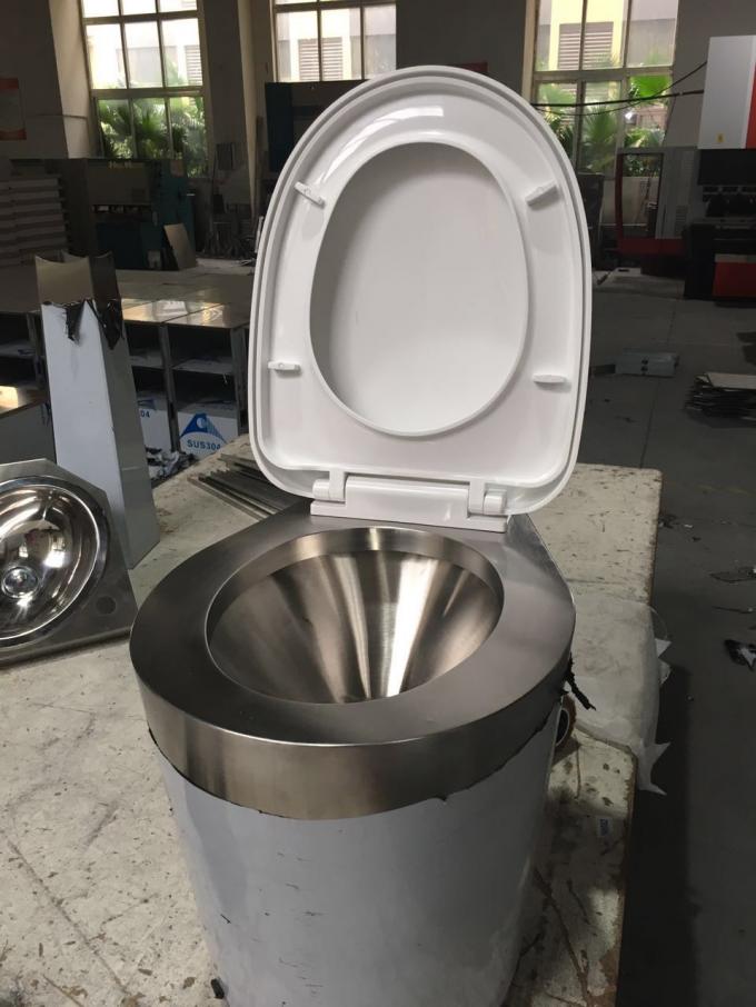 304 Coach Passenger Train Toilet 6000ml For High Speed Railway