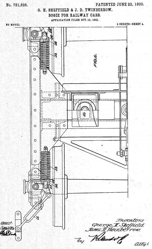 Locomotive Scheffel Bolster Railway Bogie Parts